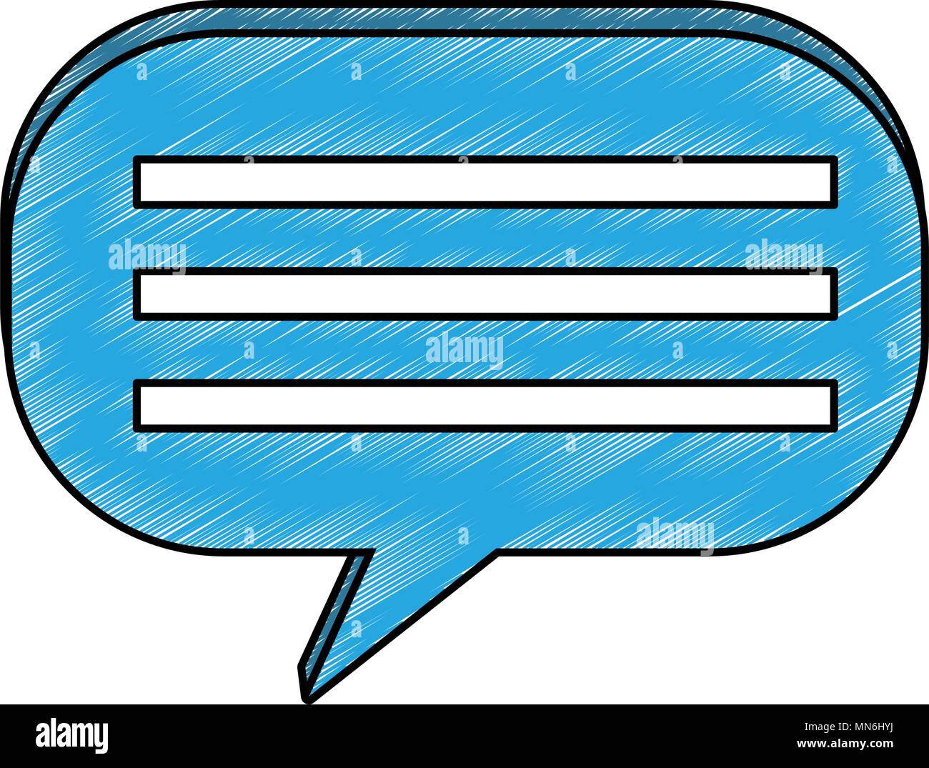 Chat bubble symbol scribble Stock Vector Image & Art - Alamy