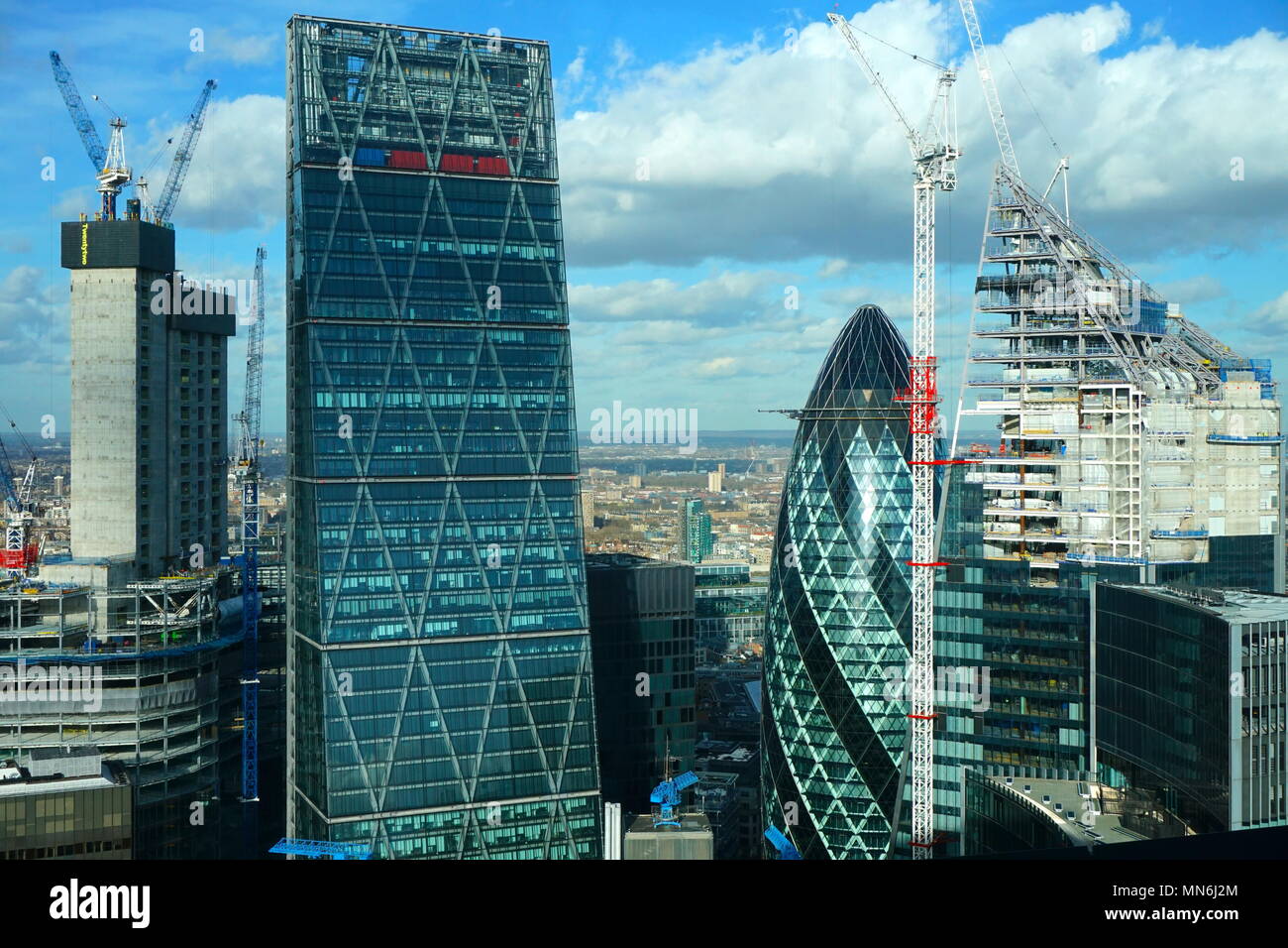London areal view hi-res stock photography and images - Alamy