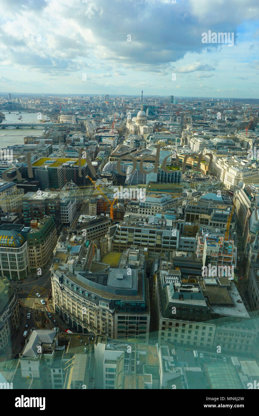 London areal view hi-res stock photography and images - Alamy