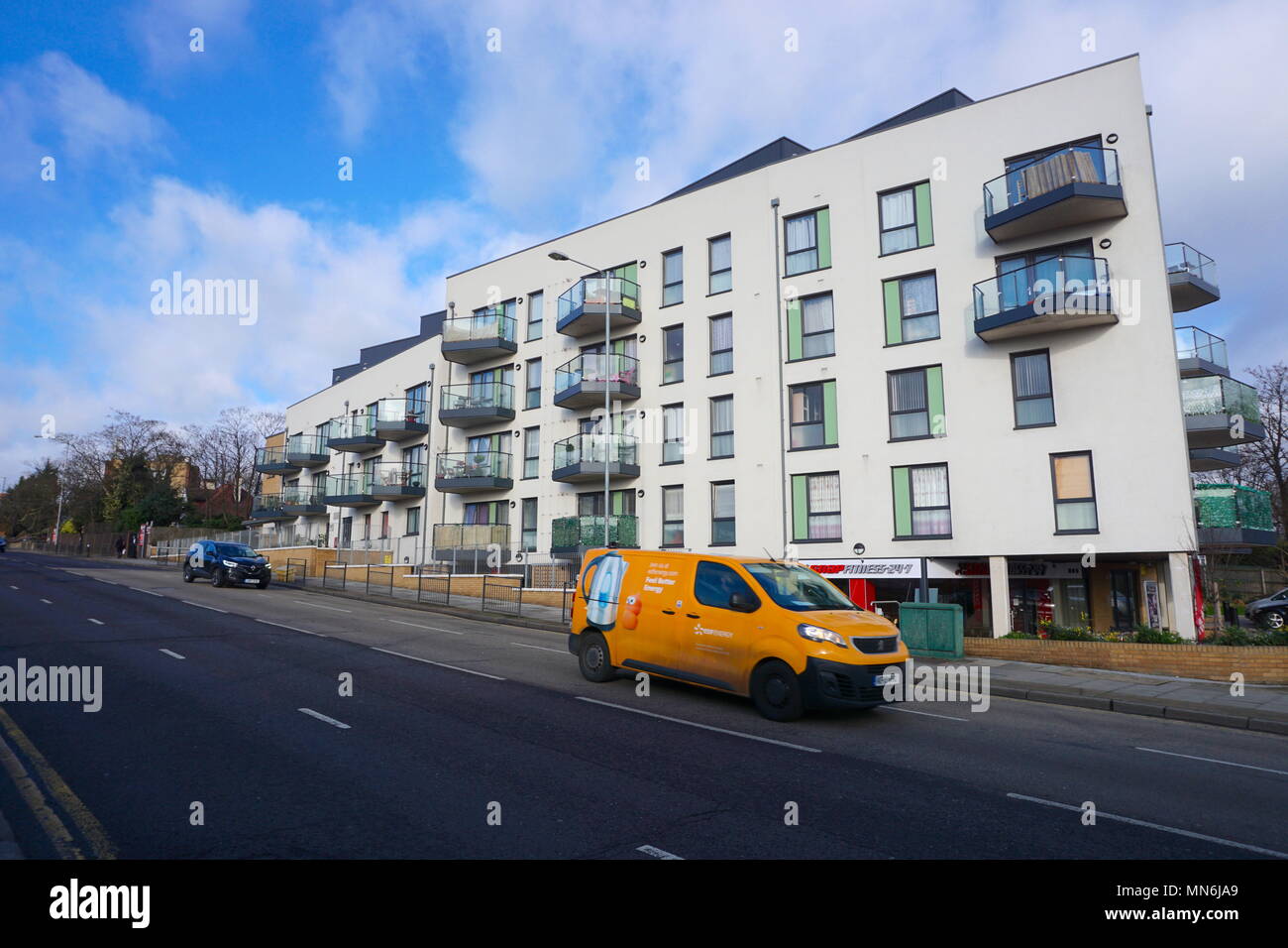 Claygate Court on Blackbird Hill in Neasden, London, England, U.K Stock ...