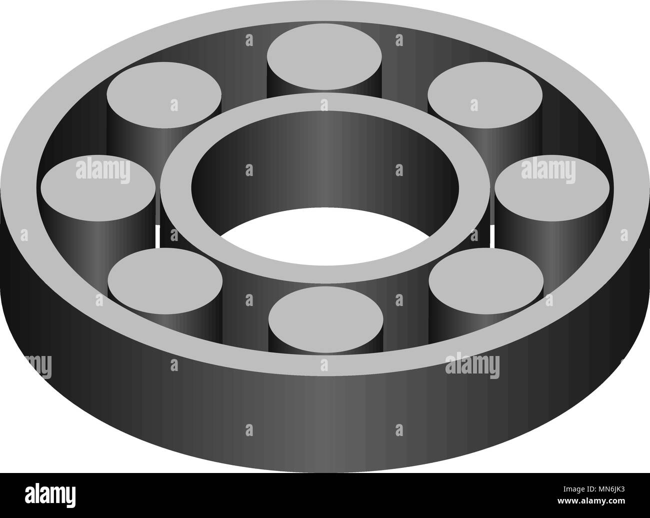 Ball bearings isolated on white background Stock Vector Image & Art - Alamy