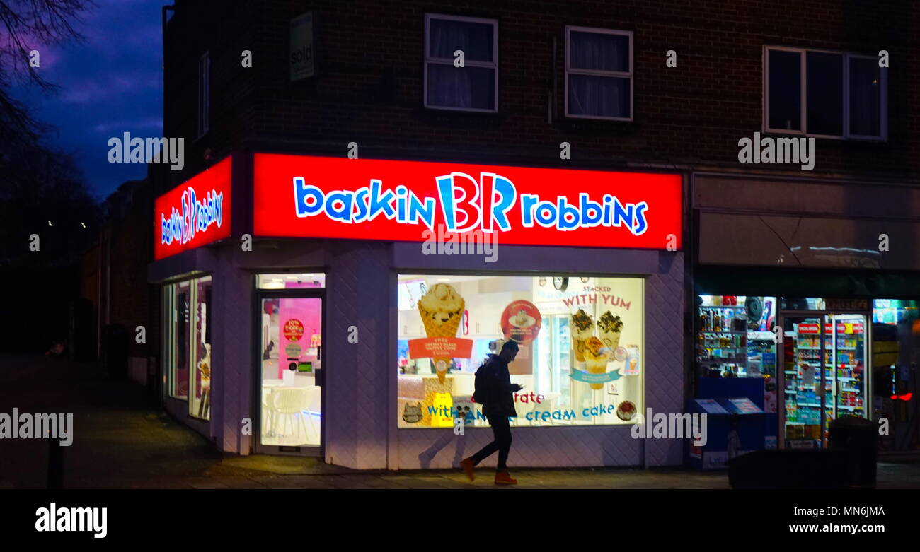 Baskin BR Robbins Stock Photo - Alamy
