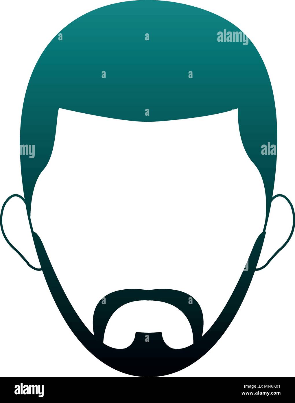 Young man faceless in blue lines Stock Vector Image & Art - Alamy