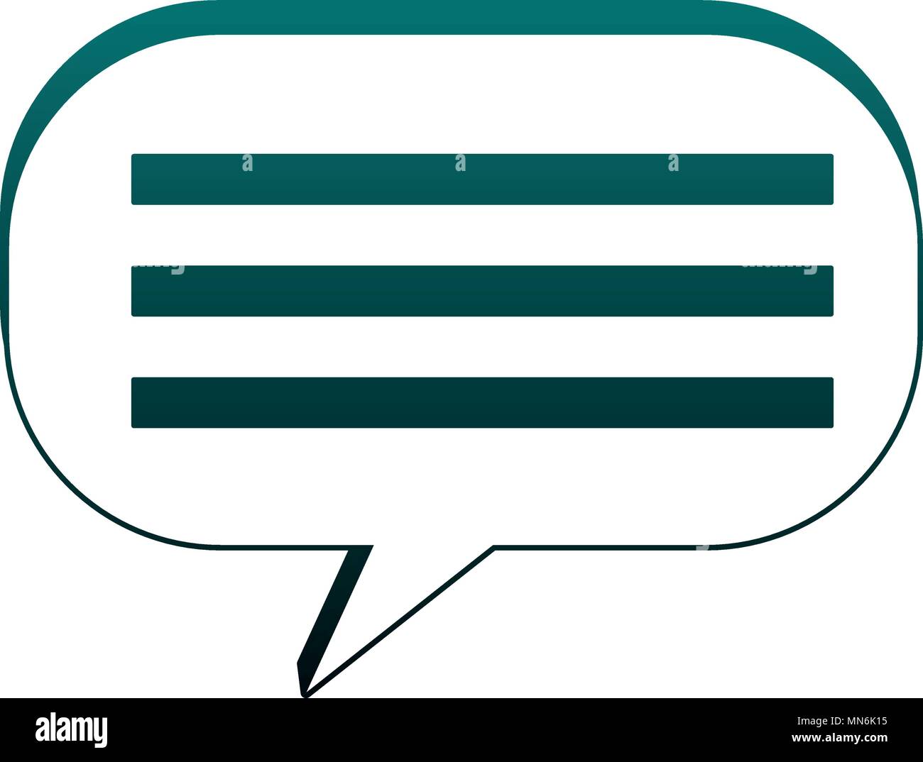 Chat bubble symbol in blue lines Stock Vector Image & Art - Alamy