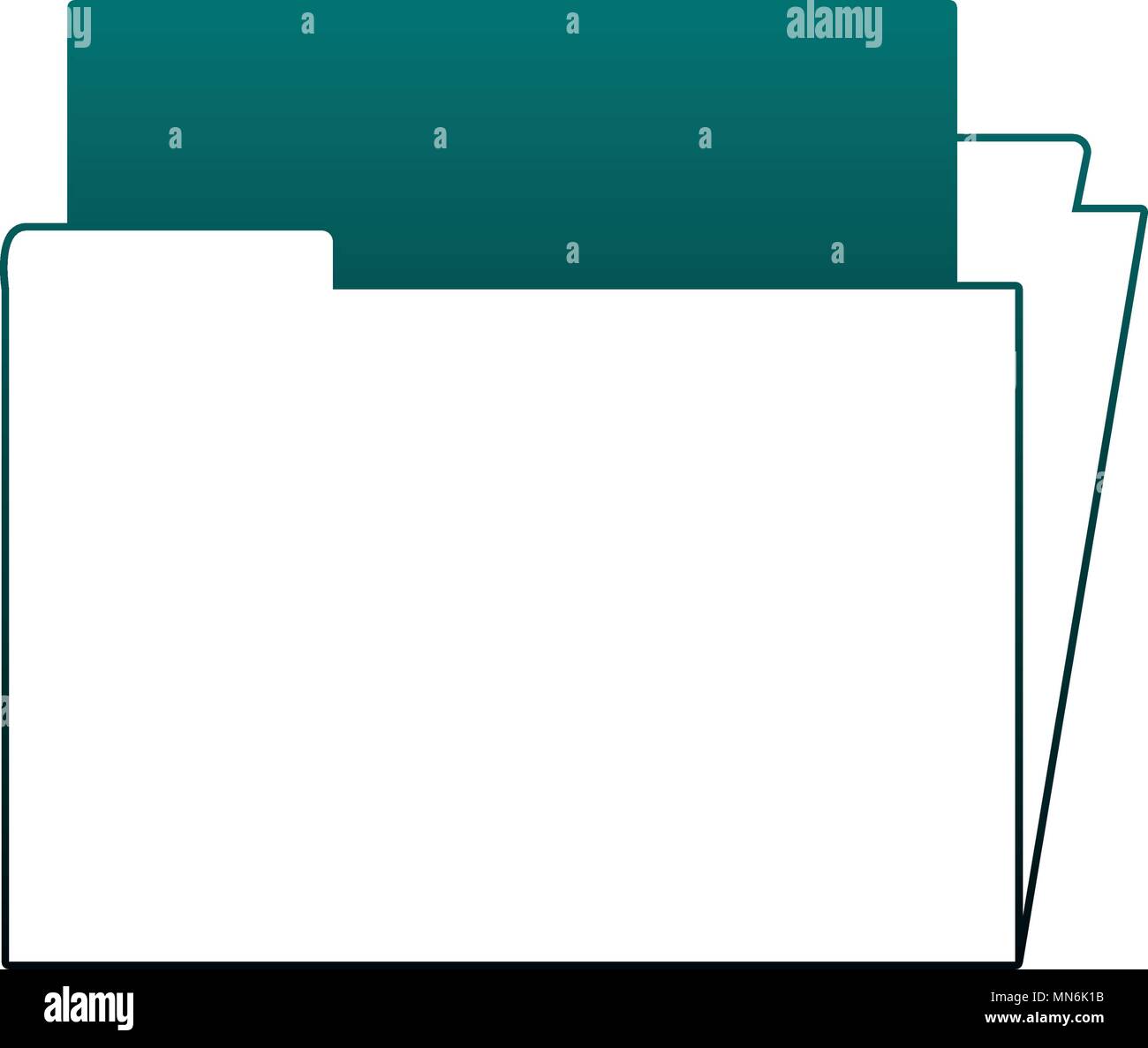 Folder with documents in blue lines Stock Vector Image & Art - Alamy