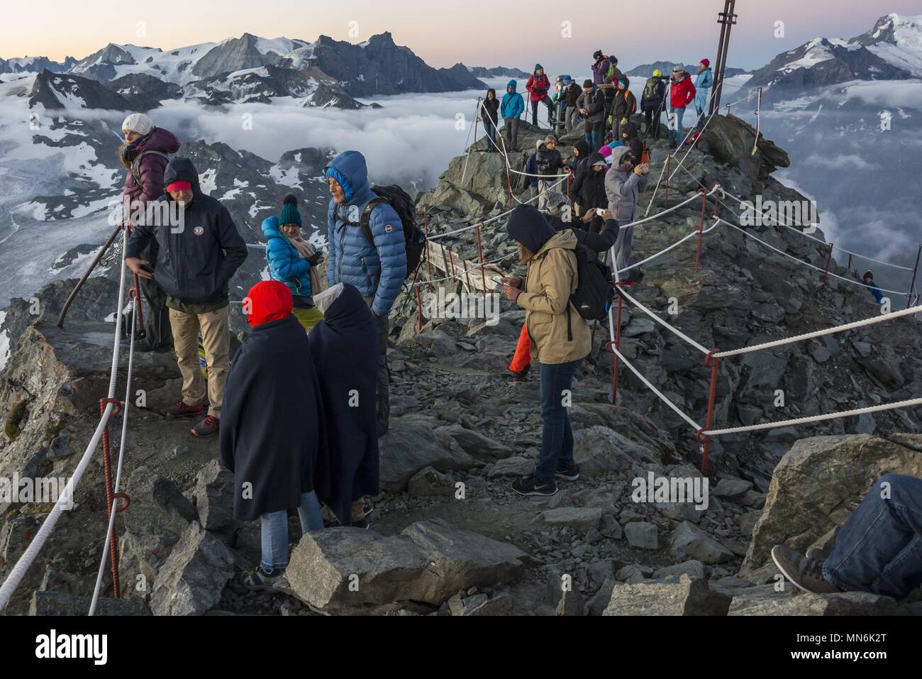 Switzerland Wallis sunrise Mont-Fort 13 July 2017 | usage worldwide ...