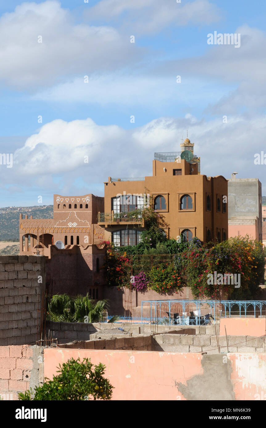 Moroccan homes houses in Tagazout Morocco Stock Photo - Alamy