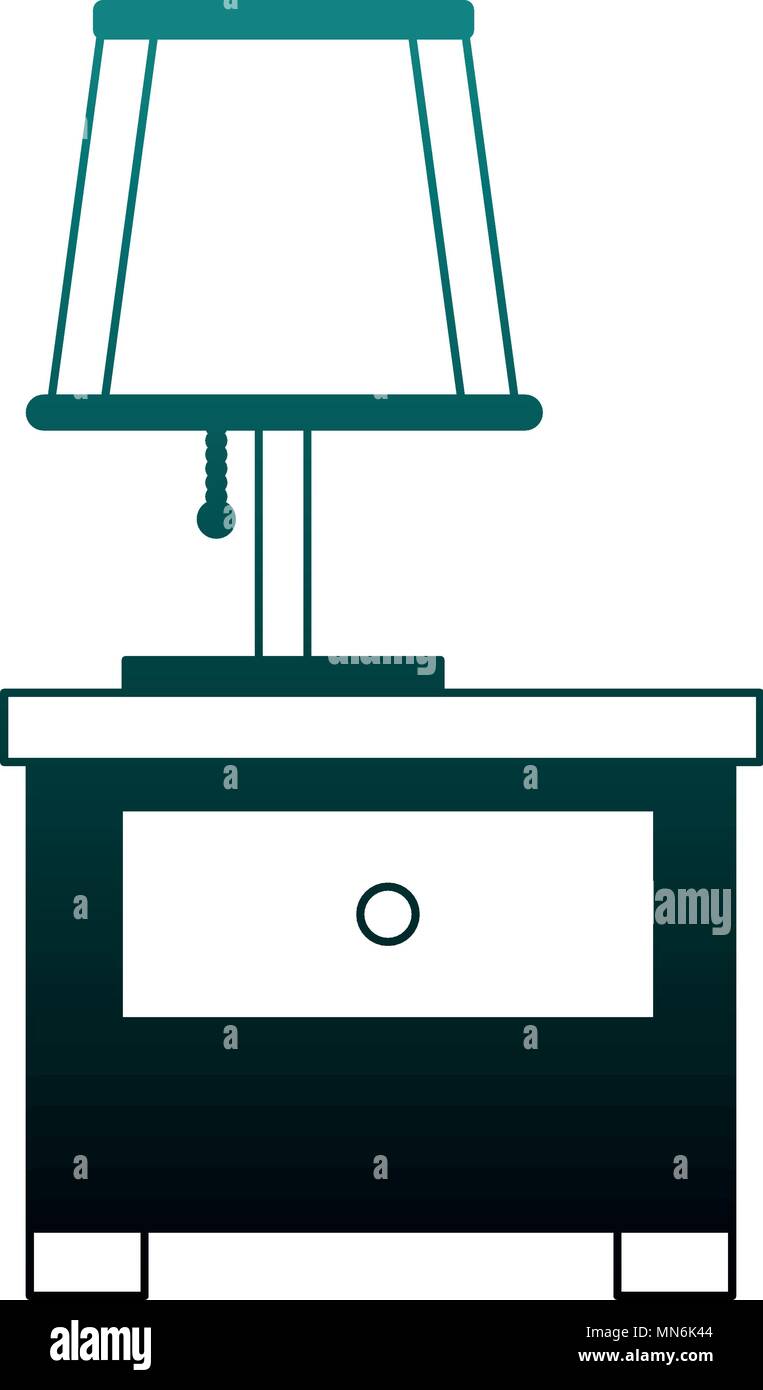 Drawer with lamp in blue lines Stock Vector Image & Art - Alamy