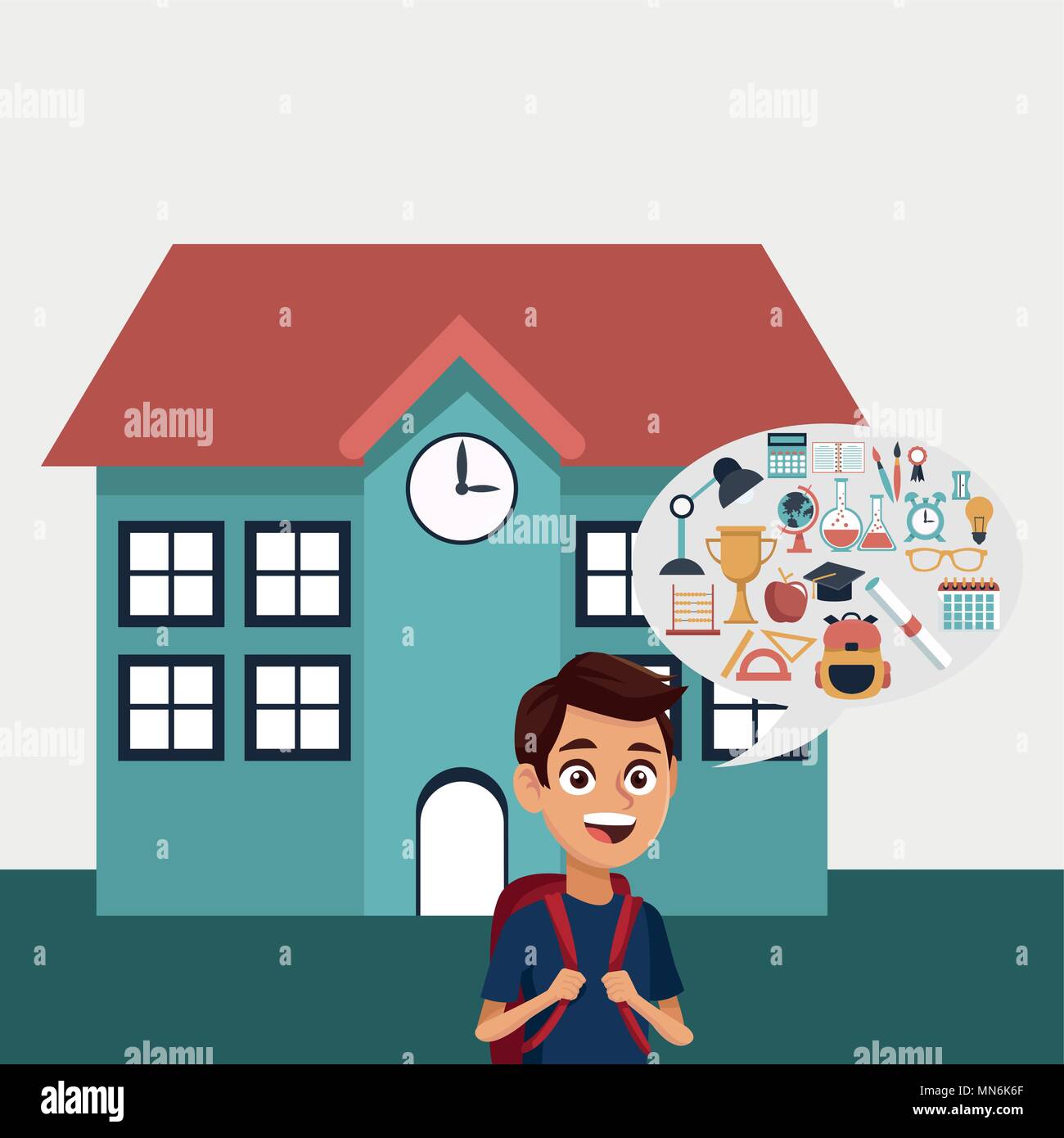 High school education cartoon Stock Vector Image & Art - Alamy