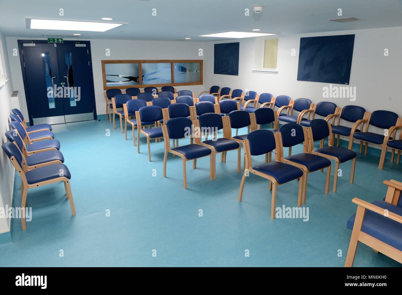 Inside a deserted NHS waiting room and doctors surgery Stock Photo - Alamy