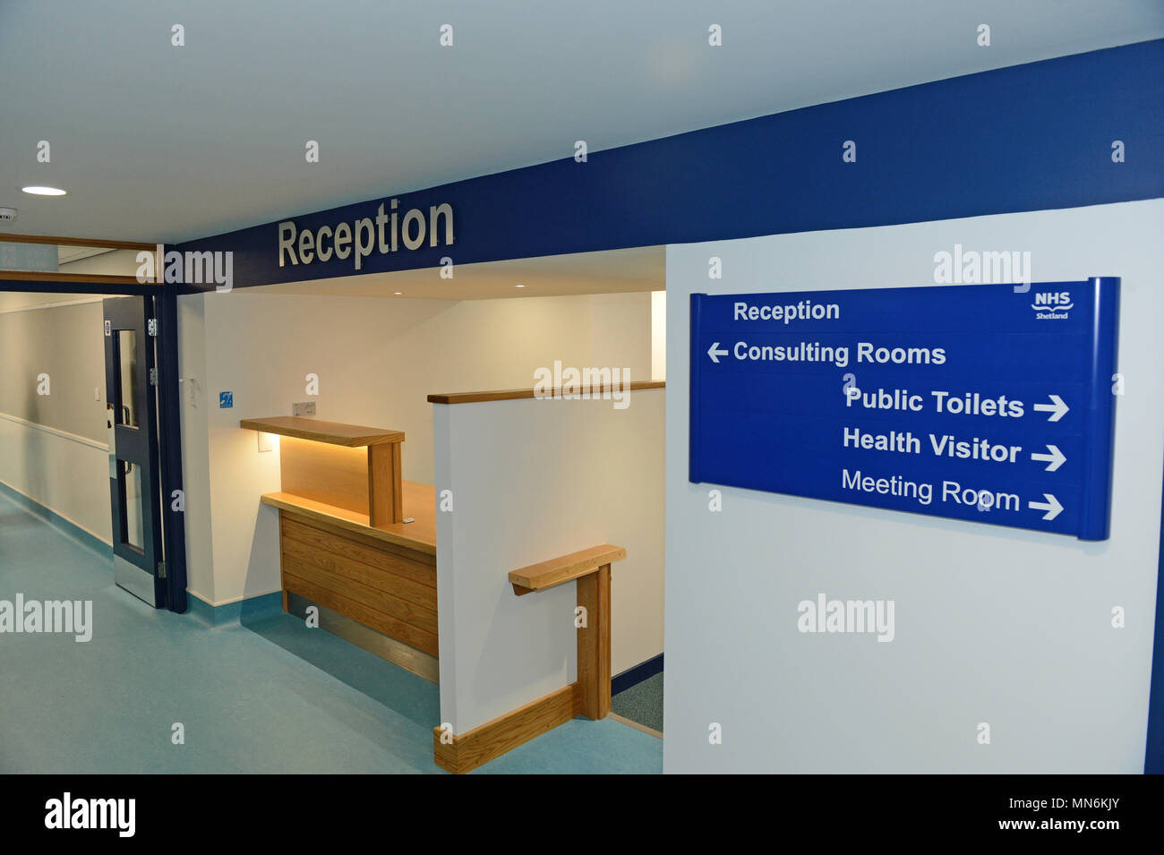 Inside a deserted NHS waiting room and doctors surgery Stock Photo - Alamy