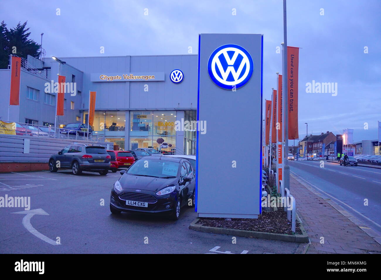 VW Dealership, Colindale, London, UK, England Stock Photo - Alamy