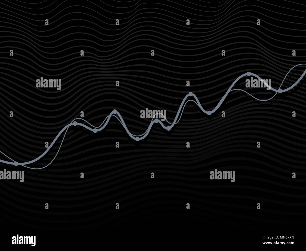 Trading chart on black Stock Vector Images - Alamy