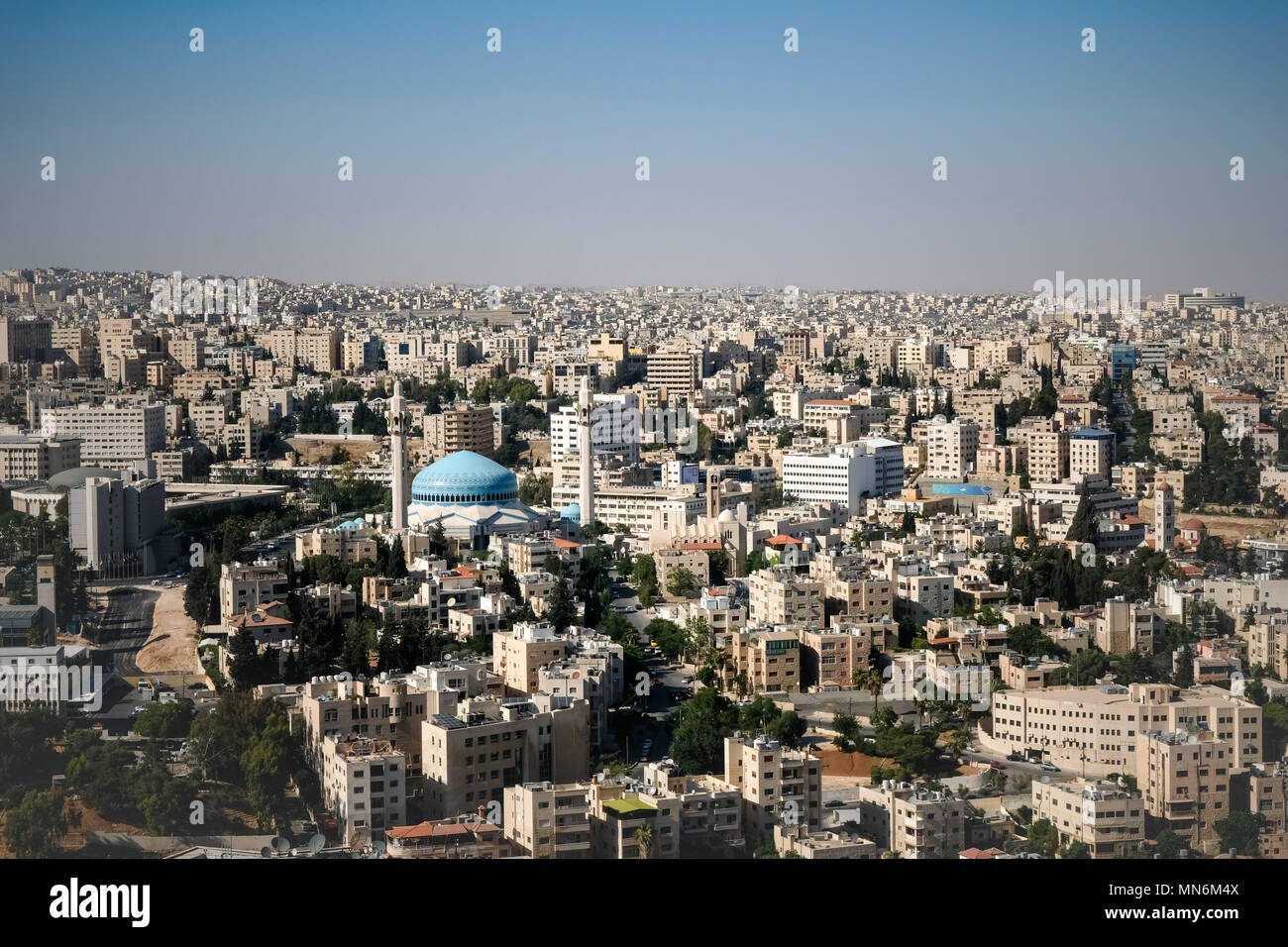 Aerial view of the hills of the old Amman neighborhoods Stock Photo - Alamy