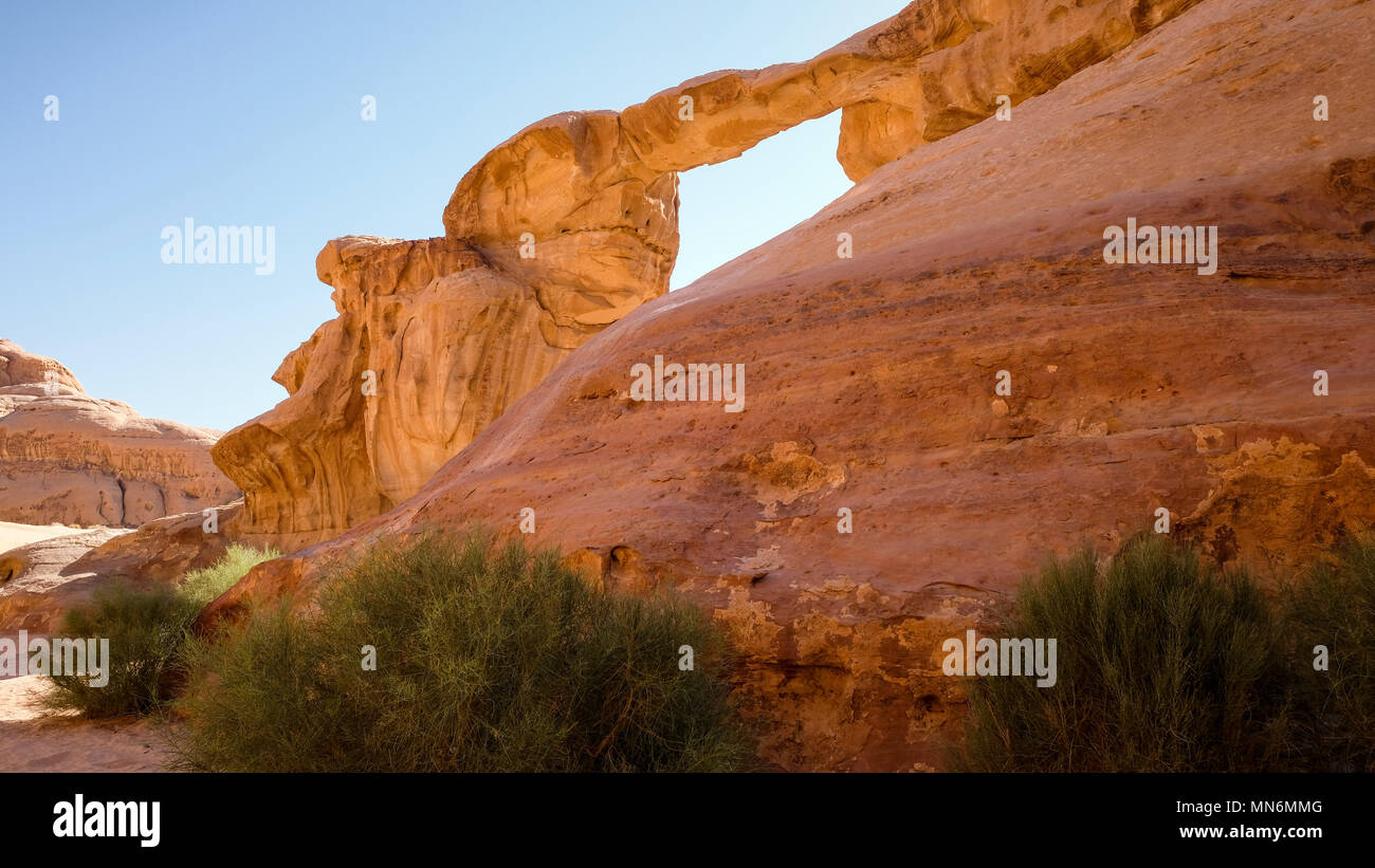 This is the rock bridge of Um Fruth. Jabal Umm Fruth Rock Bridge is one ...