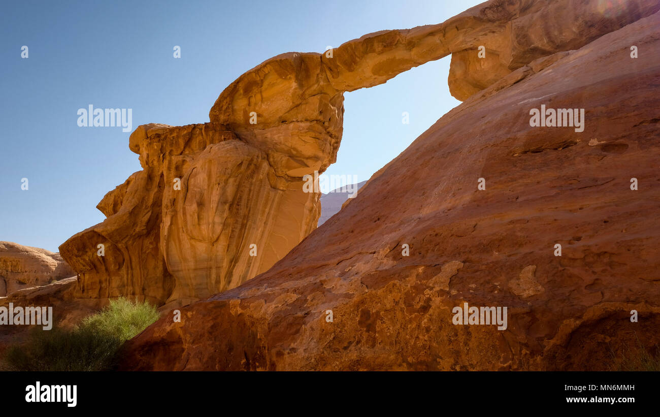 This is the rock bridge of Um Fruth. Jabal Umm Fruth Rock Bridge is one ...