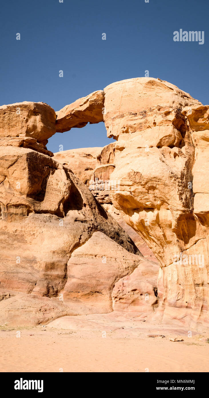 This is the rock bridge of Um Fruth. Jabal Umm Fruth Rock Bridge is one ...