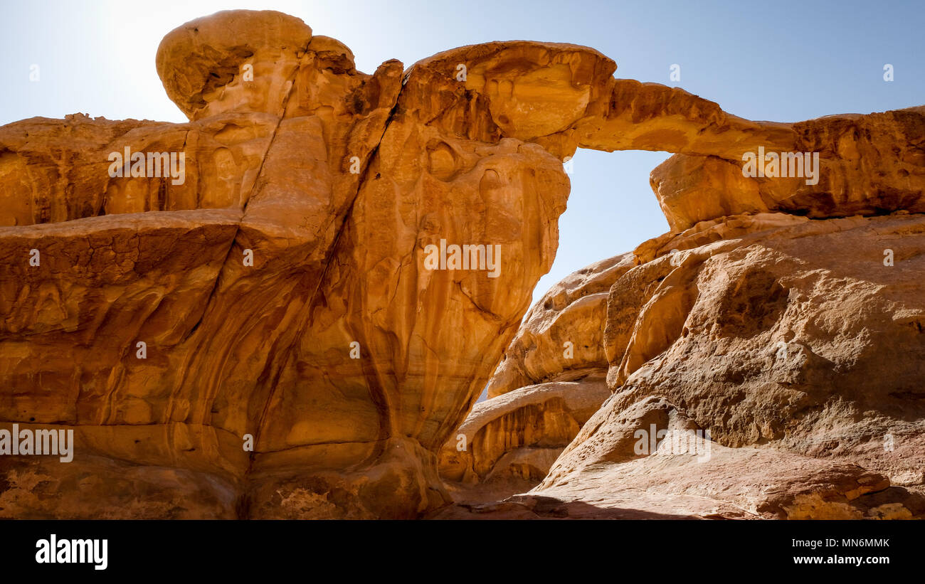 This is the rock bridge of Um Fruth. Jabal Umm Fruth Rock Bridge is one ...