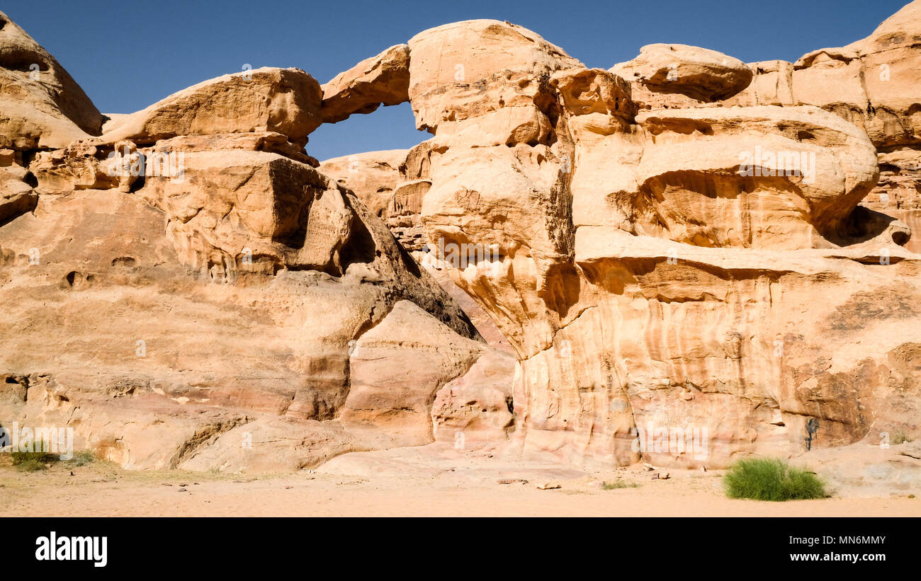 This is the rock bridge of Um Fruth. Jabal Umm Fruth Rock Bridge is one ...