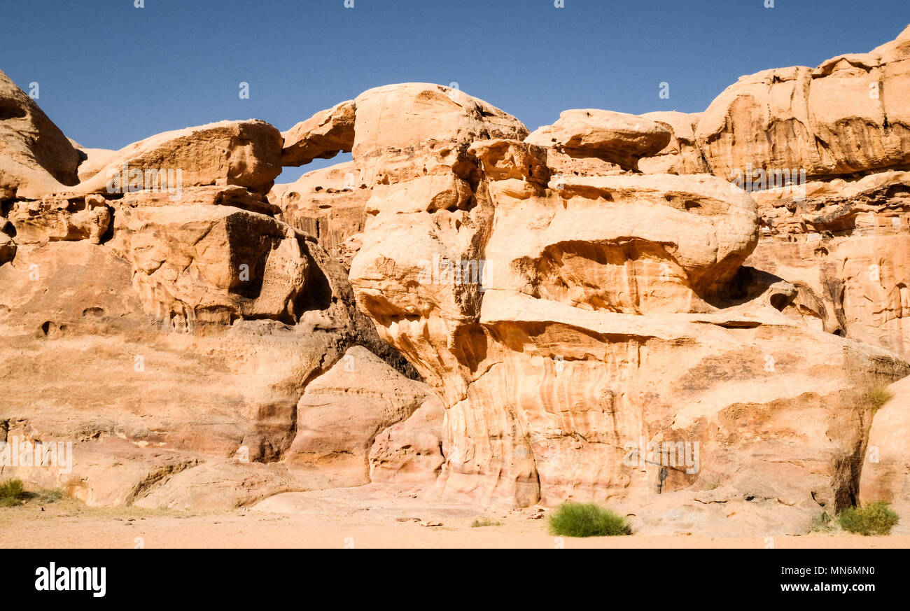 This is the rock bridge of Um Fruth. Jabal Umm Fruth Rock Bridge is one ...