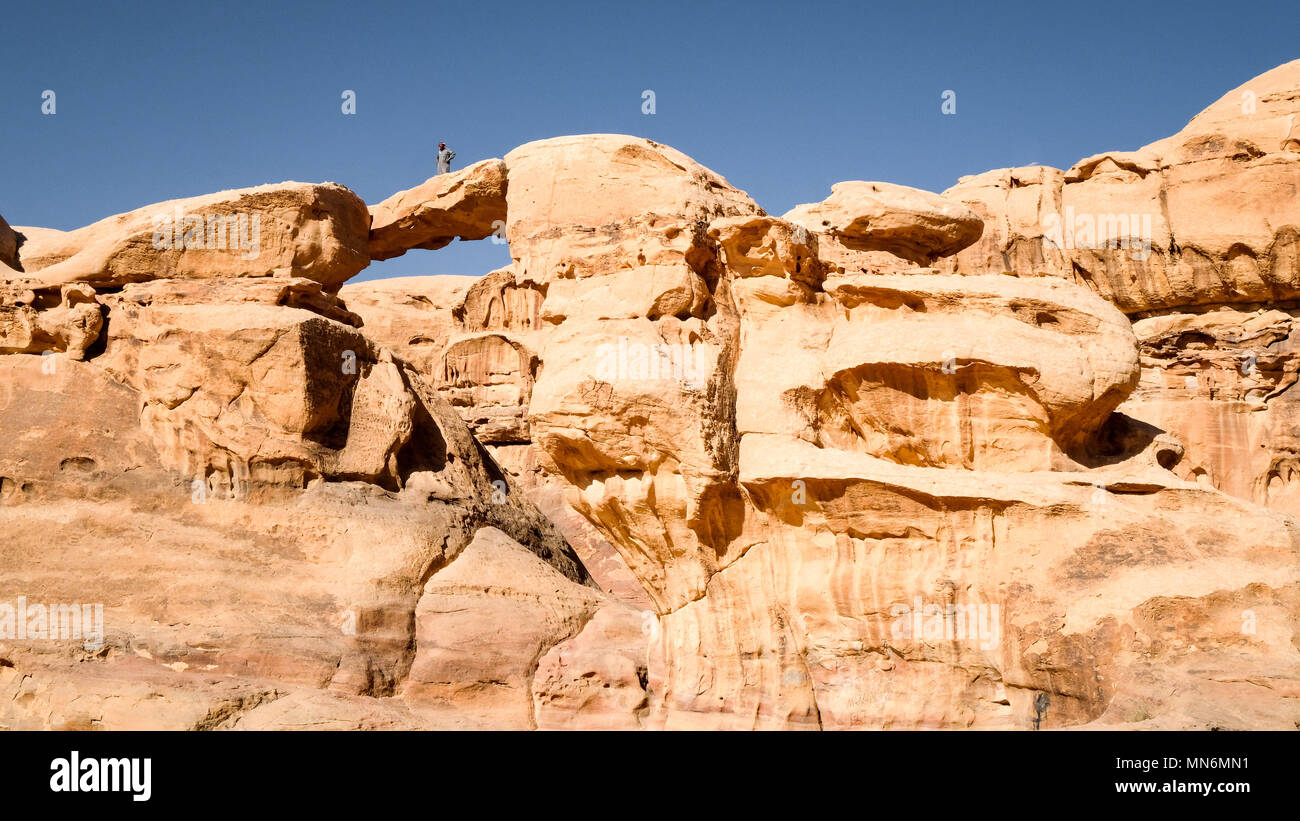 This is the rock bridge of Um Fruth. Jabal Umm Fruth Rock Bridge is one ...