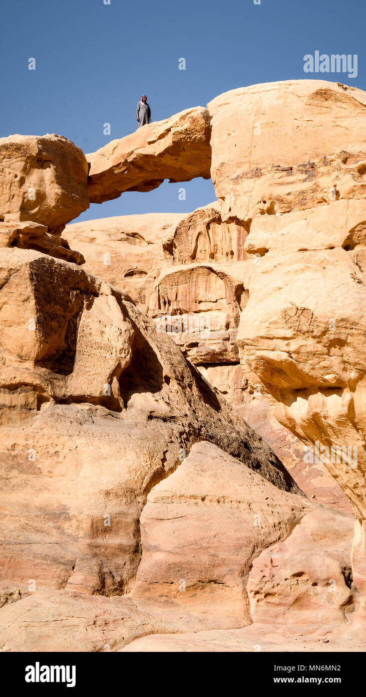 This is the rock bridge of Um Fruth. Jabal Umm Fruth Rock Bridge is one ...