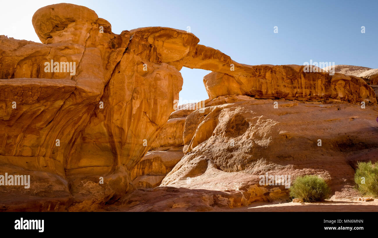 This is the rock bridge of Um Fruth. Jabal Umm Fruth Rock Bridge is one ...