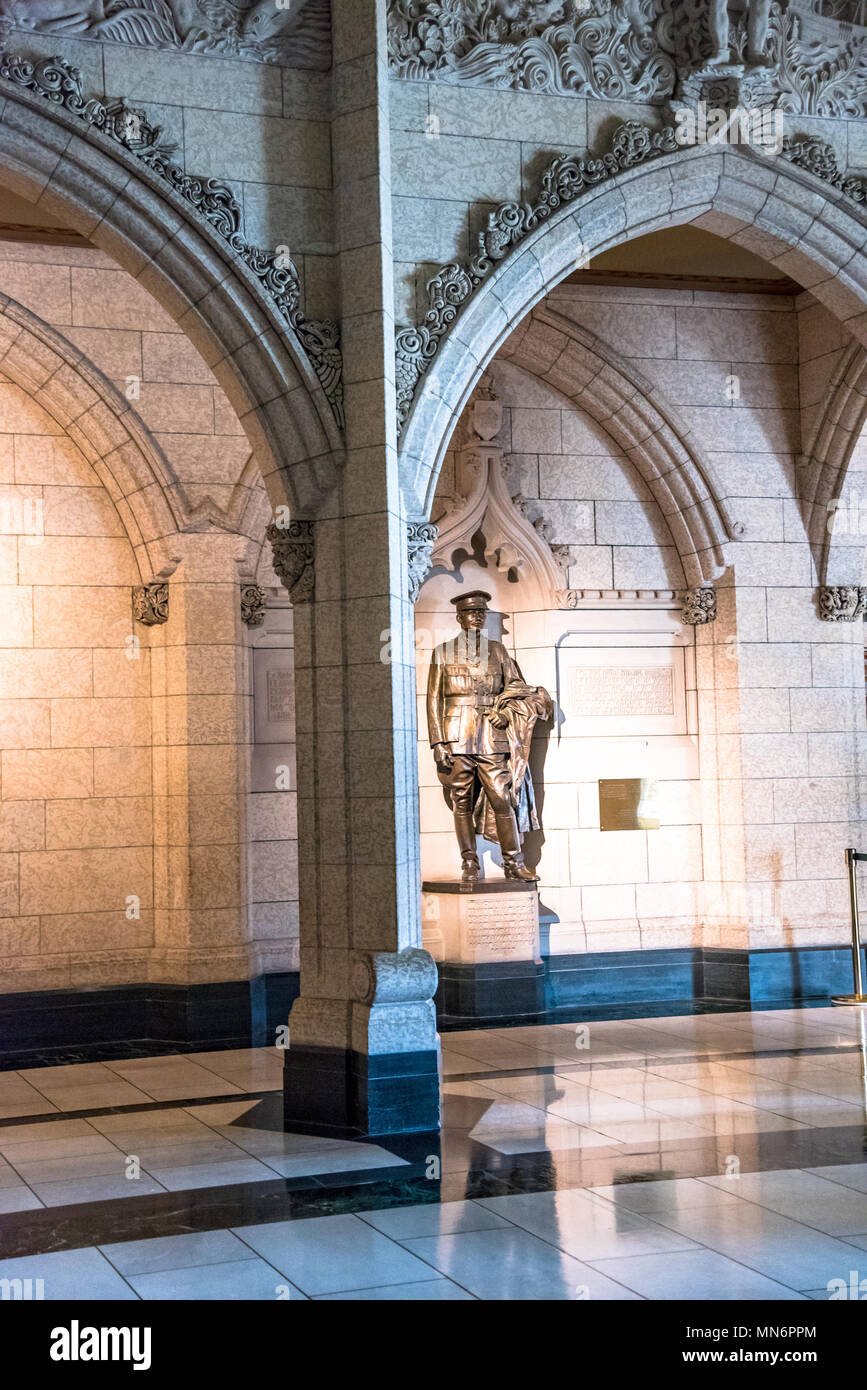 Interior of the Federal Parliament Building of Canada; Ottawa, Ontario ...