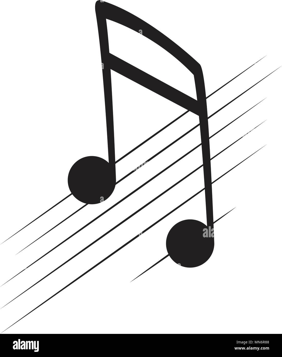 Sixteenth note vector vectors hi-res stock photography and images - Alamy