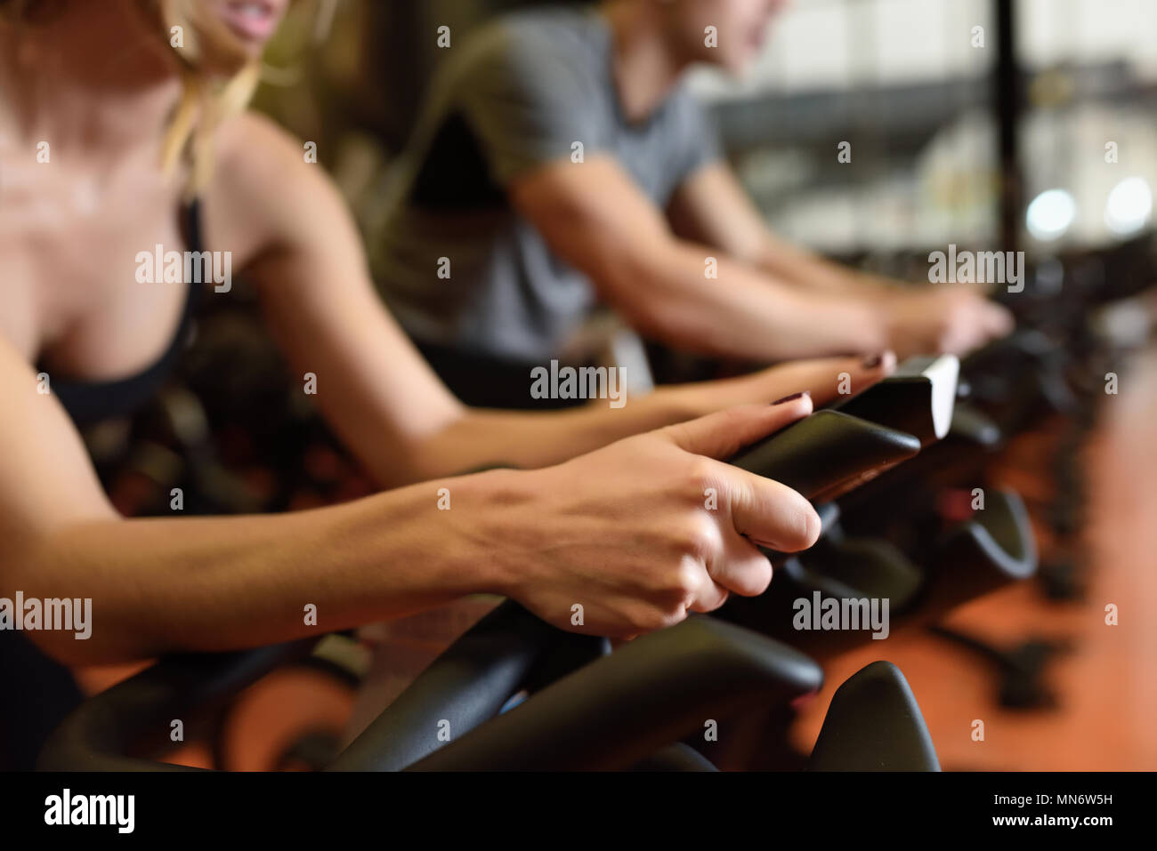 Spin class cycle hi-res stock photography and images - Alamy