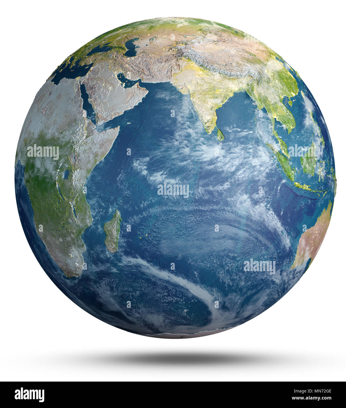 Planet Earth geography. 3d rendering Stock Photo - Alamy