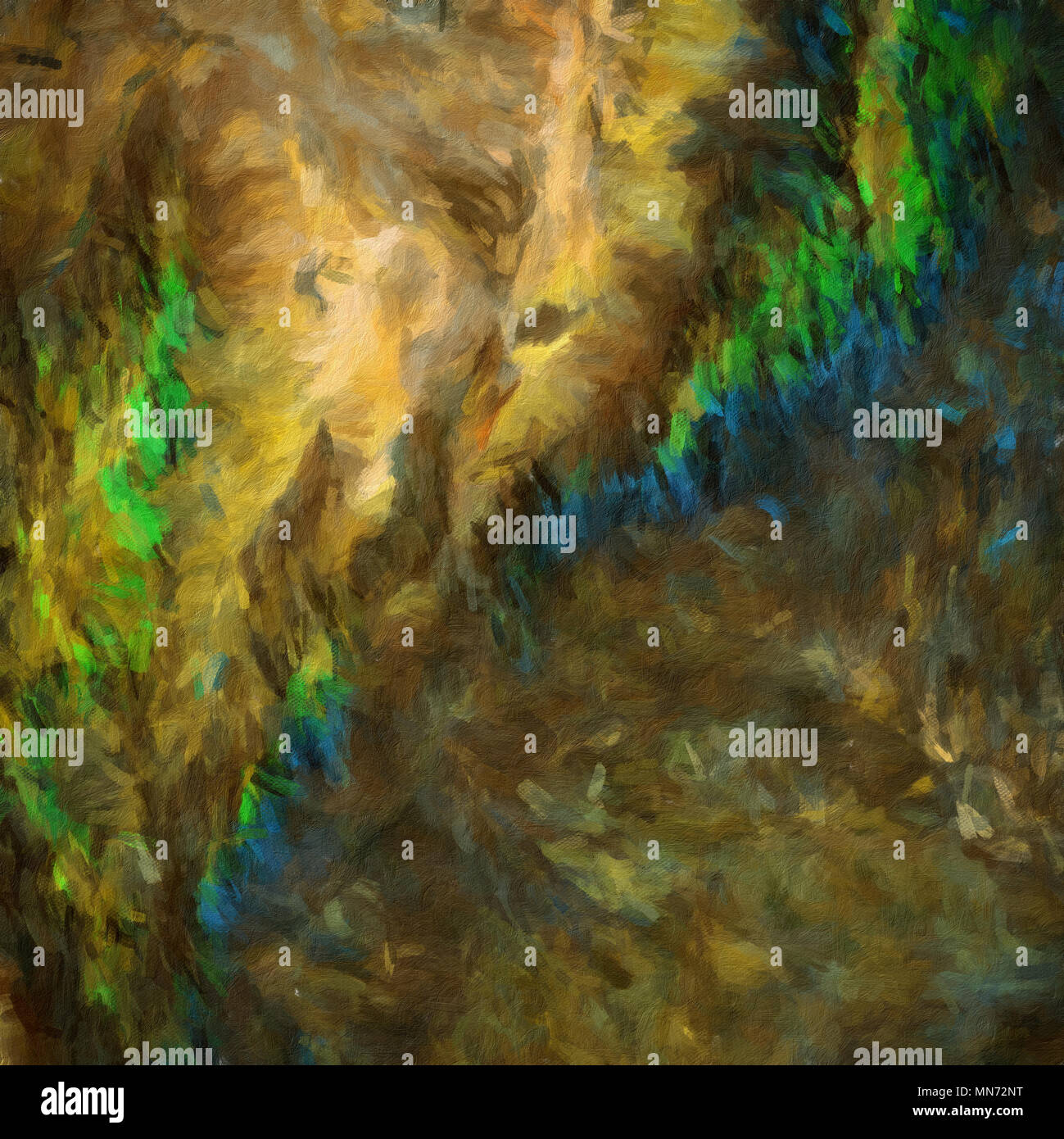 Abstract digital oil painting full of texture and bright color Stock ...