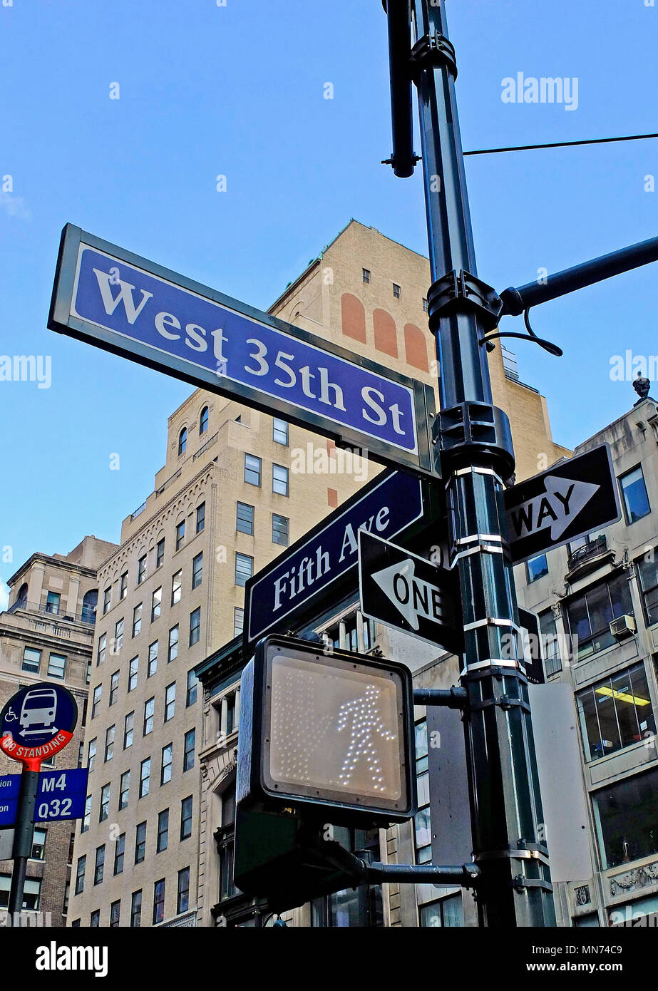 West 35th street hi-res stock photography and images - Alamy
