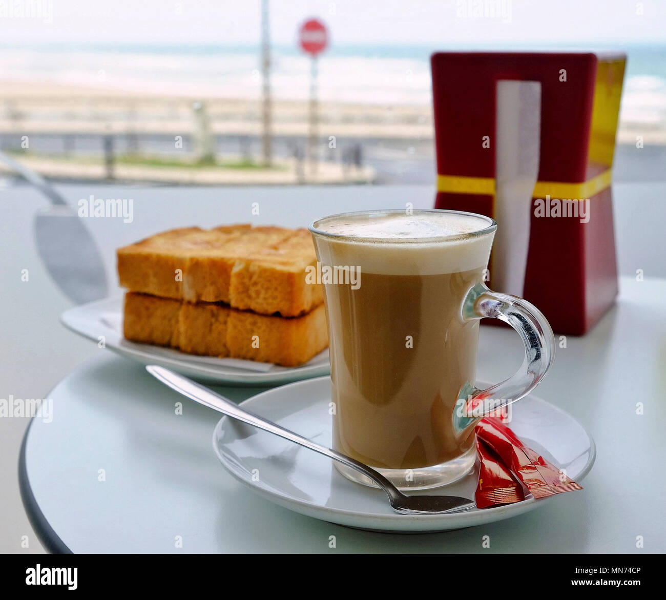 Traditional Portuguese Toast and Coffee Stock Photo - Alamy