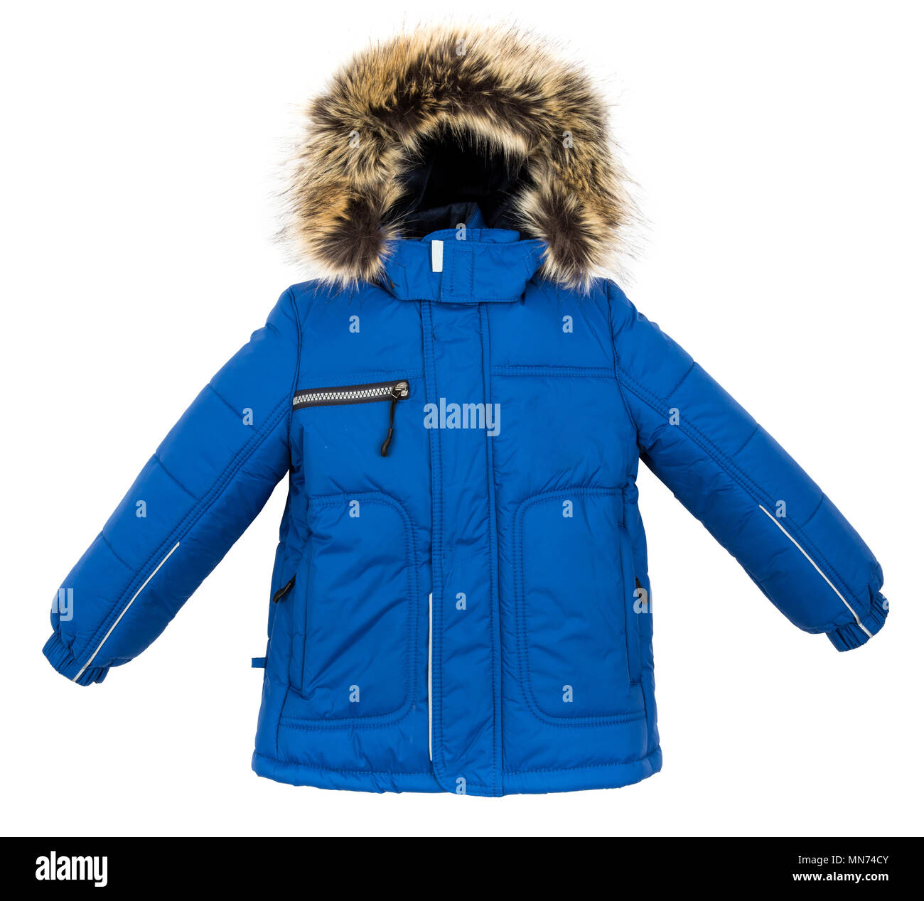 Winter warm jacket isolated on white background Stock Photo - Alamy