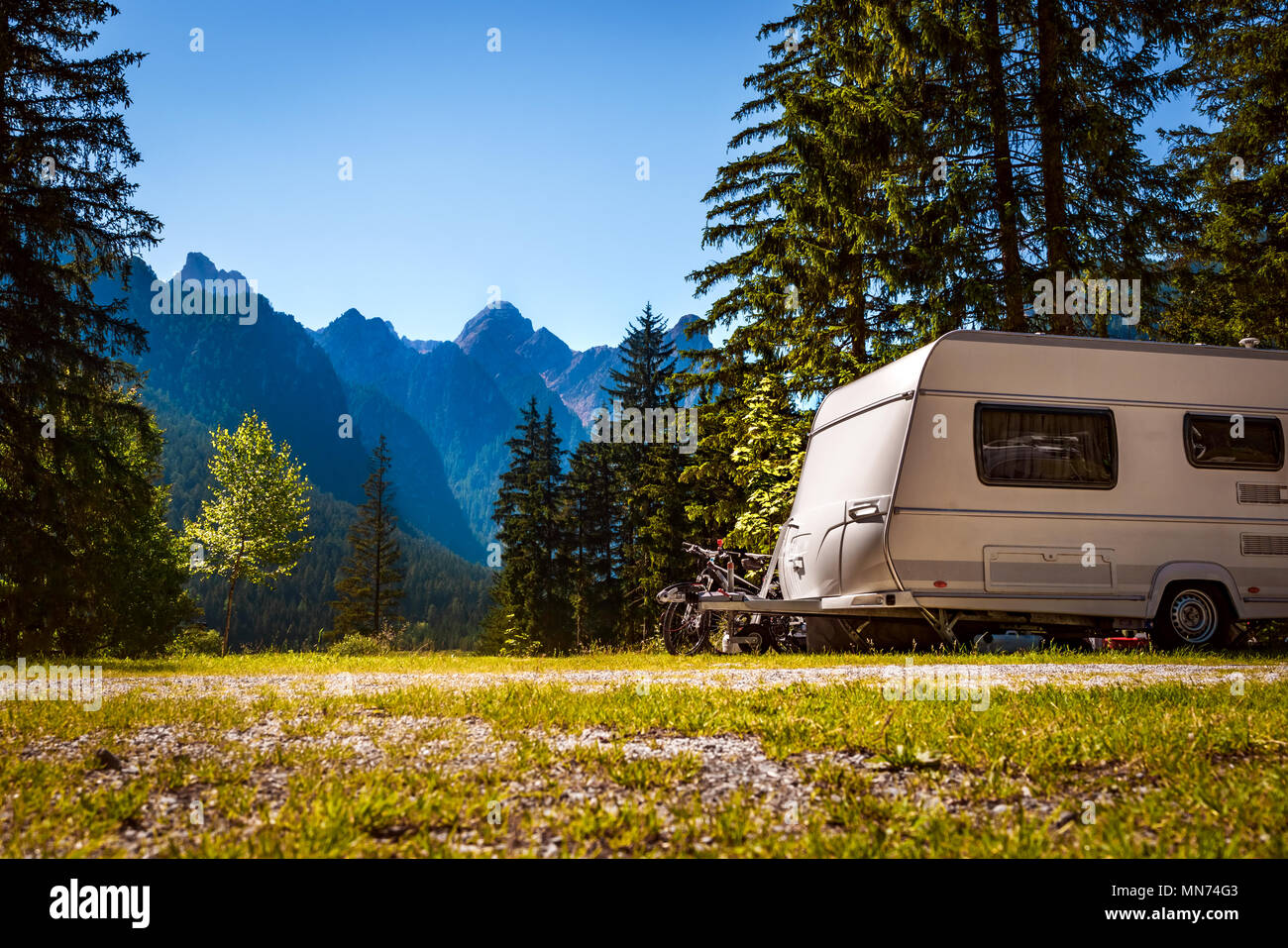 Family vacation travel, holiday trip in motorhome, Caravan car Vacation ...