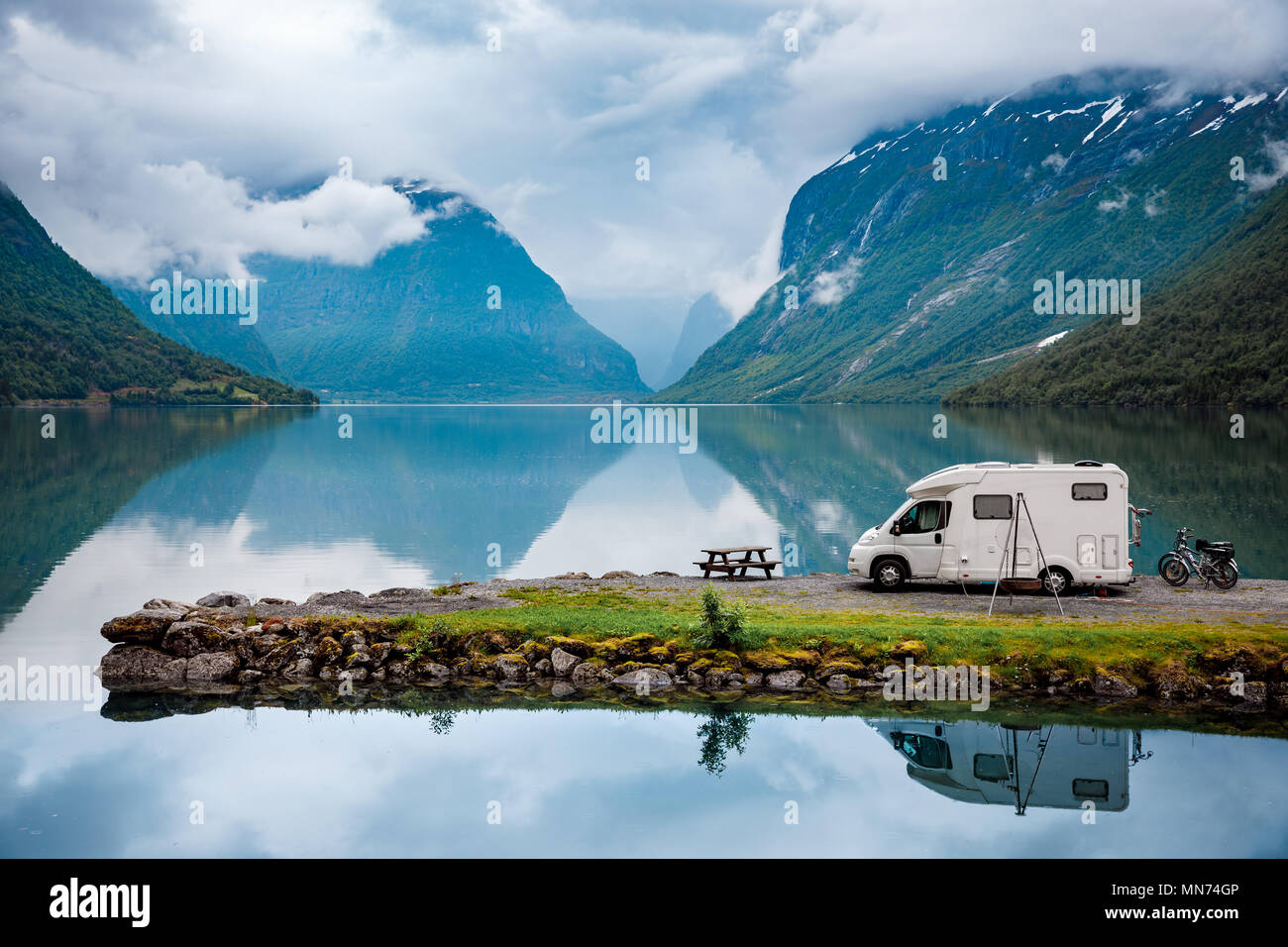 Family vacation travel, holiday trip in motorhome, Caravan car Vacation ...