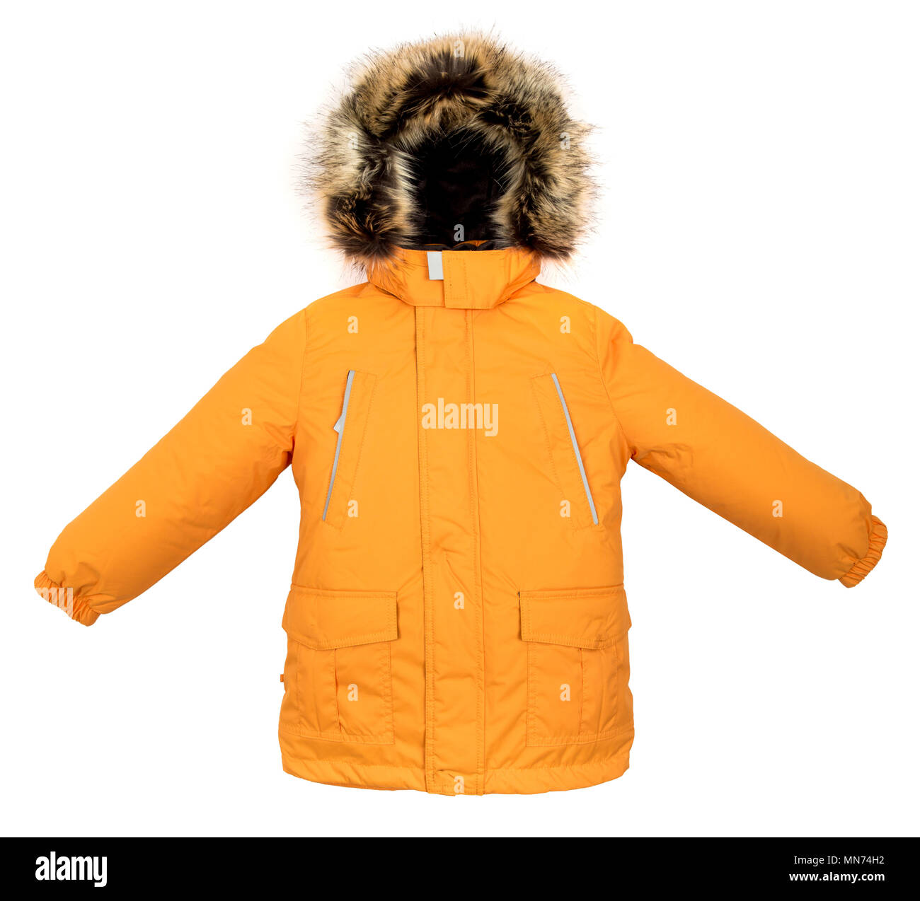 Winter warm jacket isolated on white background Stock Photo - Alamy