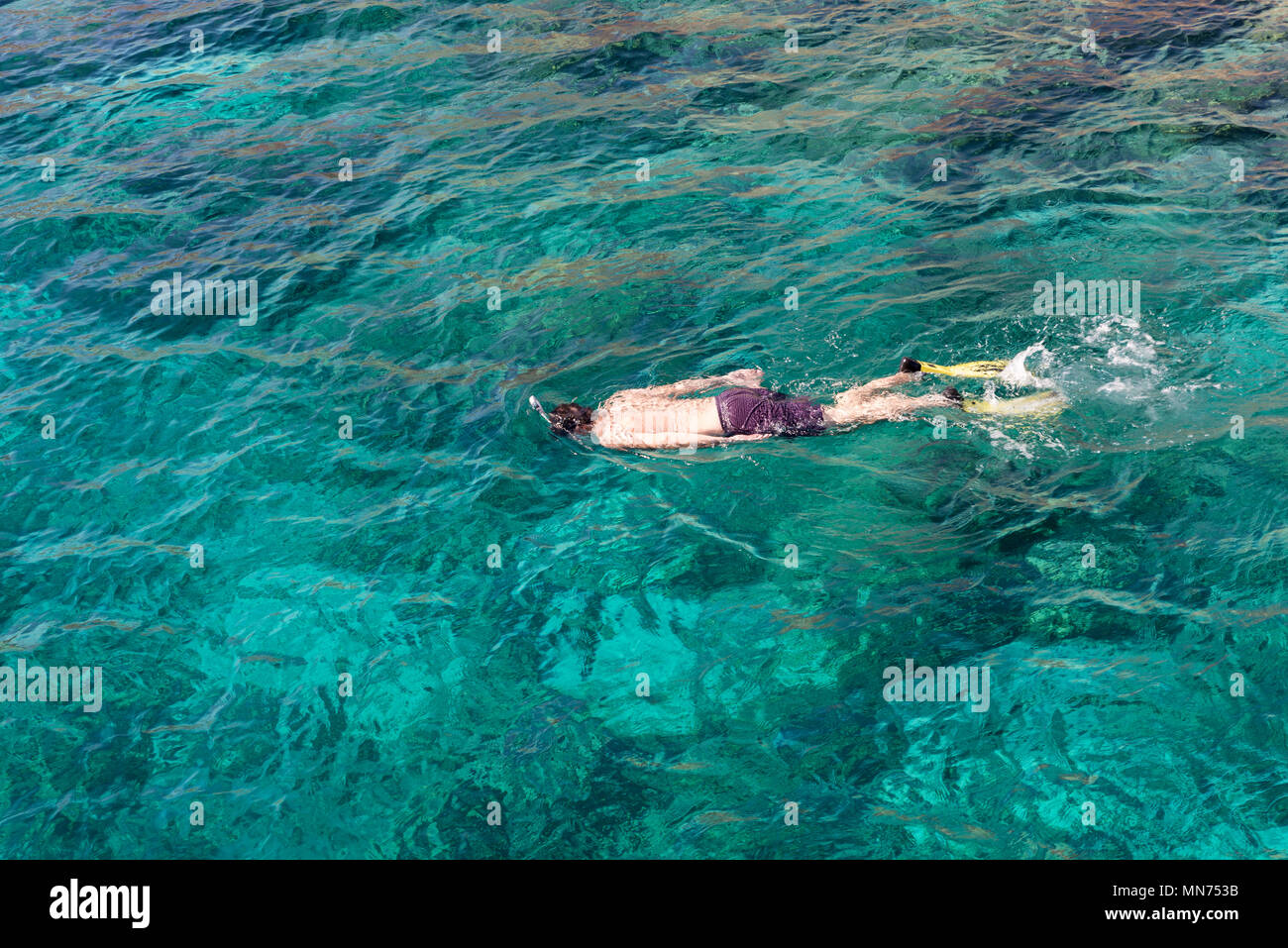 Sailing on a boat at the Red Sea Eilat, Israel Stock Photo - Alamy