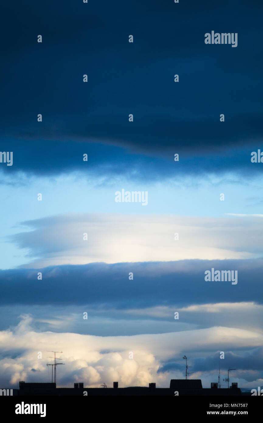 Sky with clouds and high contrast colors. Tranquil scene Stock Photo ...