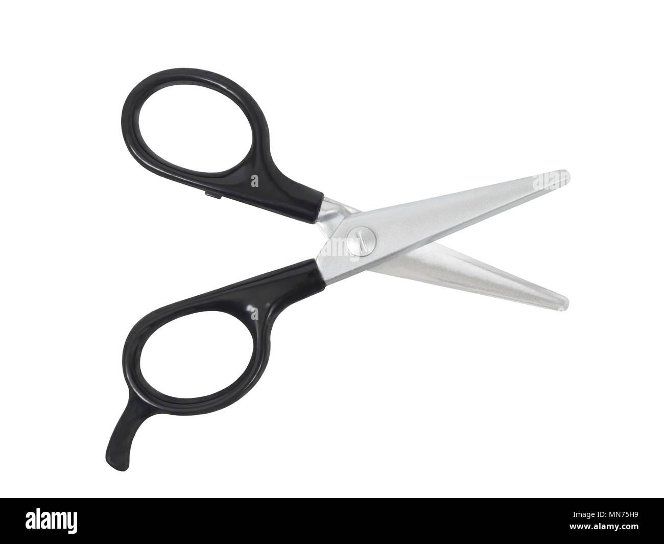 Open scissors isolated on white background Stock Photo - Alamy