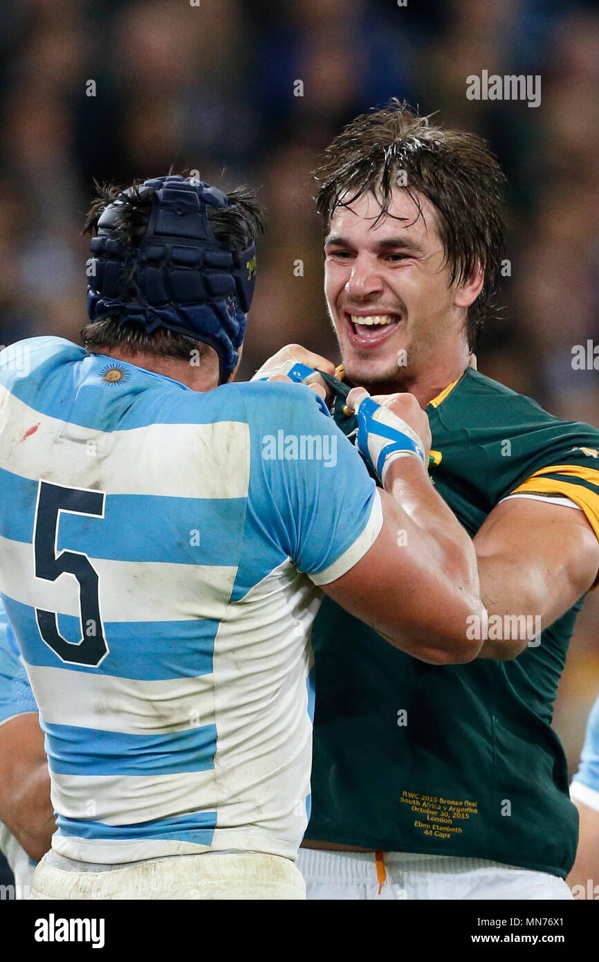 South Africa's Eben Etzebeth gets overheated with Argentina's Tomas ...