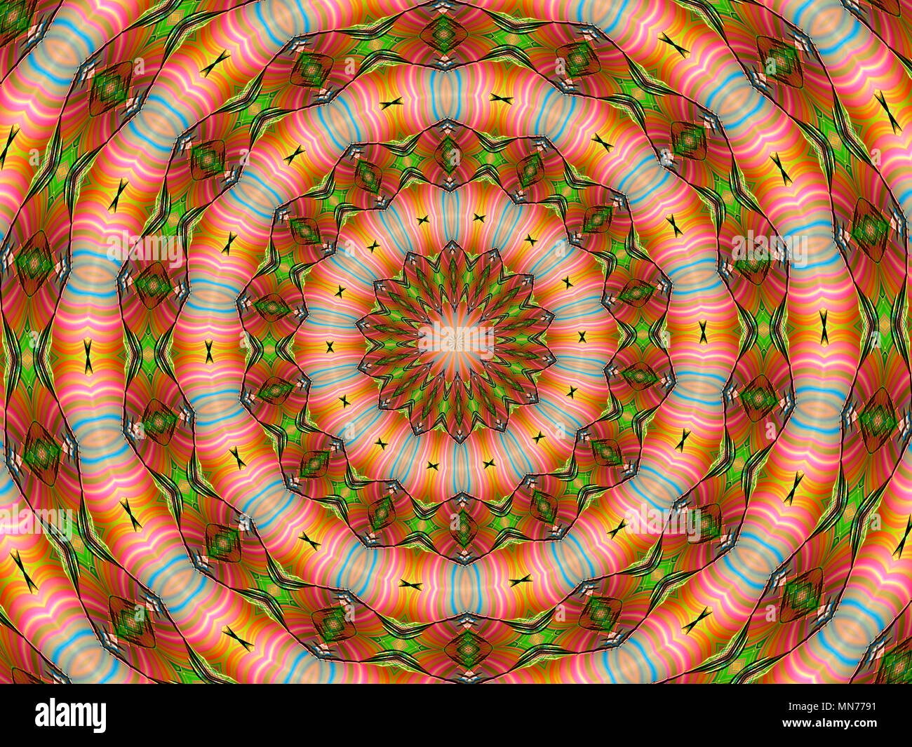 Kaleidoscope pattern hi-res stock photography and images - Alamy
