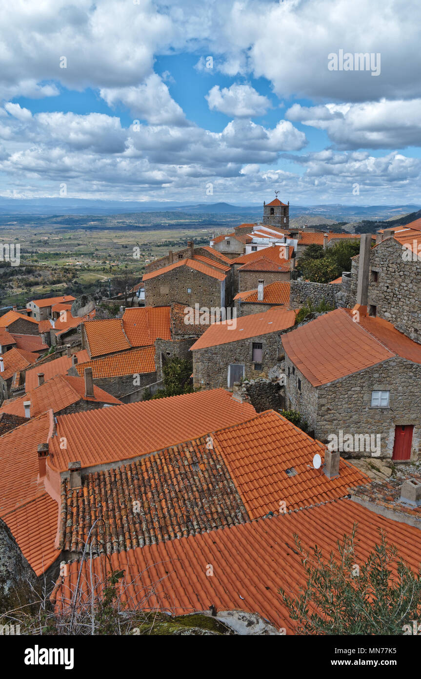 Monsanto rooftops. castelo Branco, Portugal Stock Photo - Alamy
