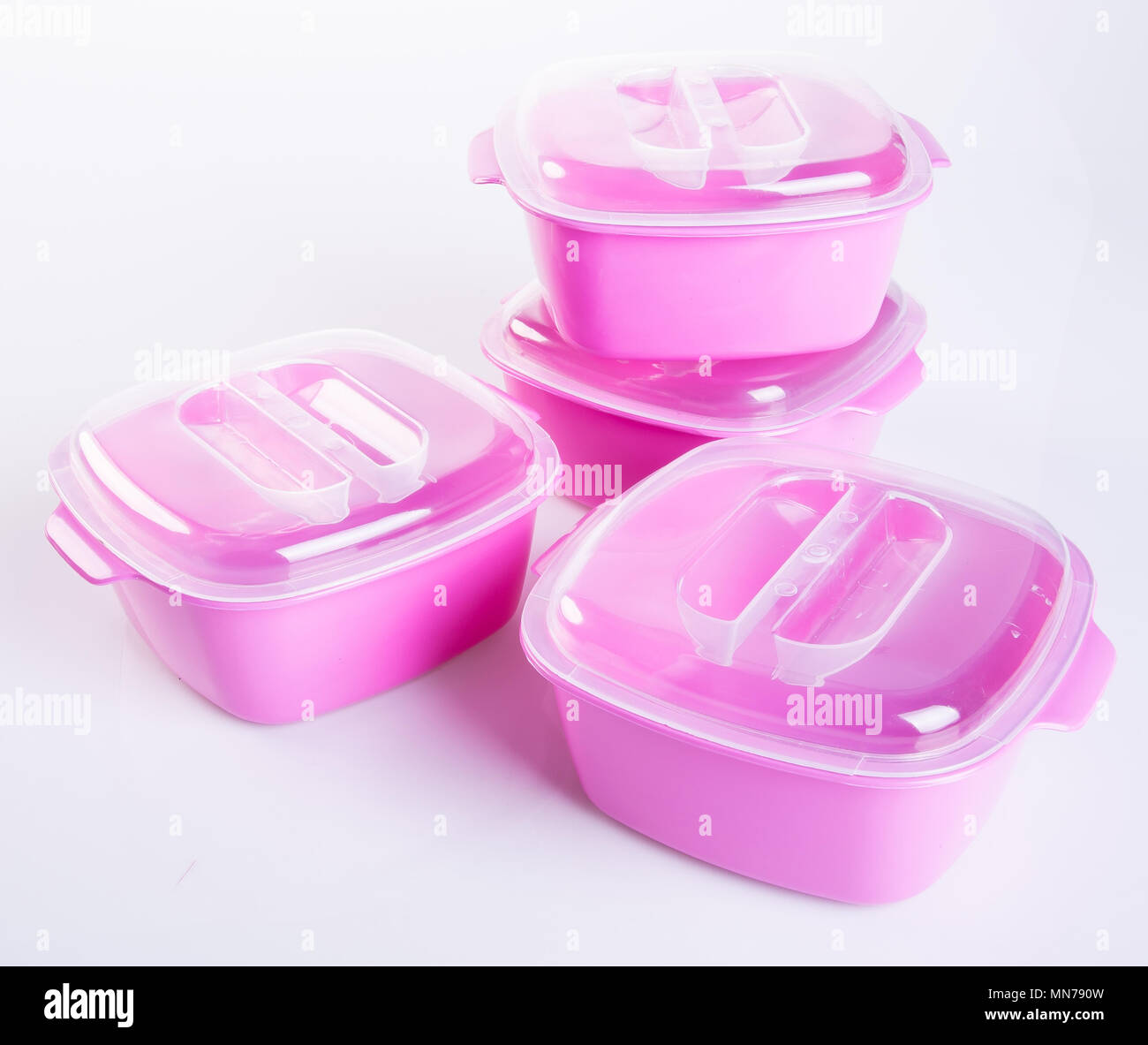 Food Container or Plastic food storage containers Stock Photo - Alamy