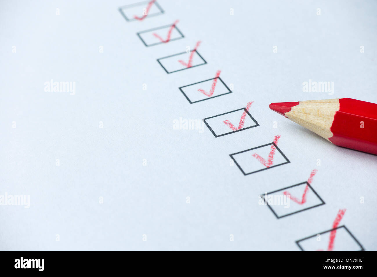 Check boxes hi-res stock photography and images - Alamy