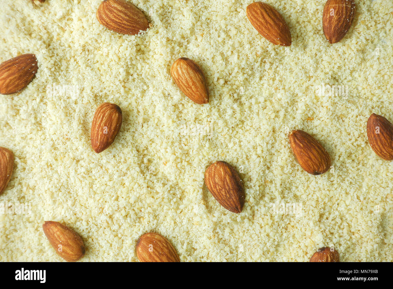 Pile of ground almonds hi-res stock photography and images - Alamy