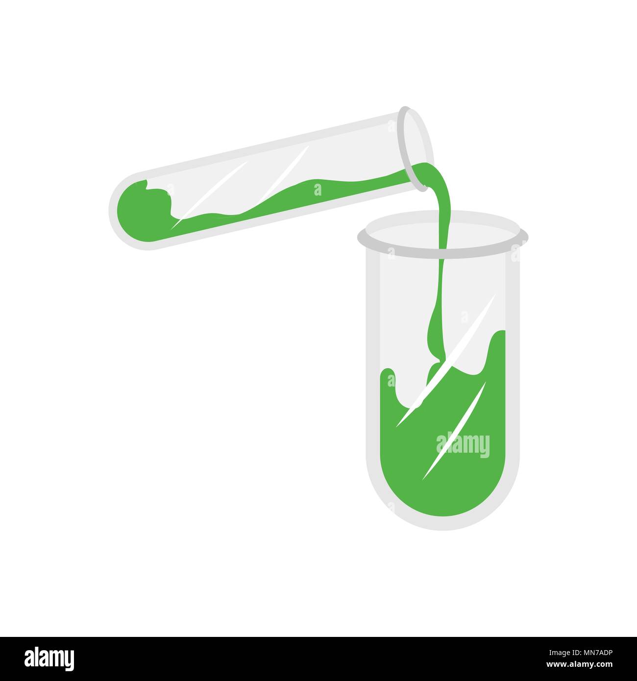 Chemistry Lab Glass Experiment Vector Illustration Graphic Design Stock ...