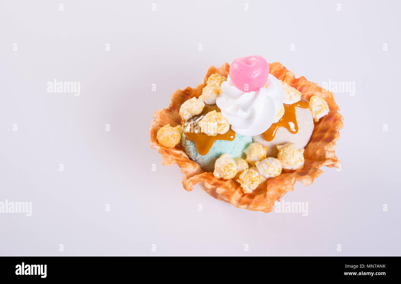 ice cream scoop or mixed ice cream scoops ice cream on background Stock ...