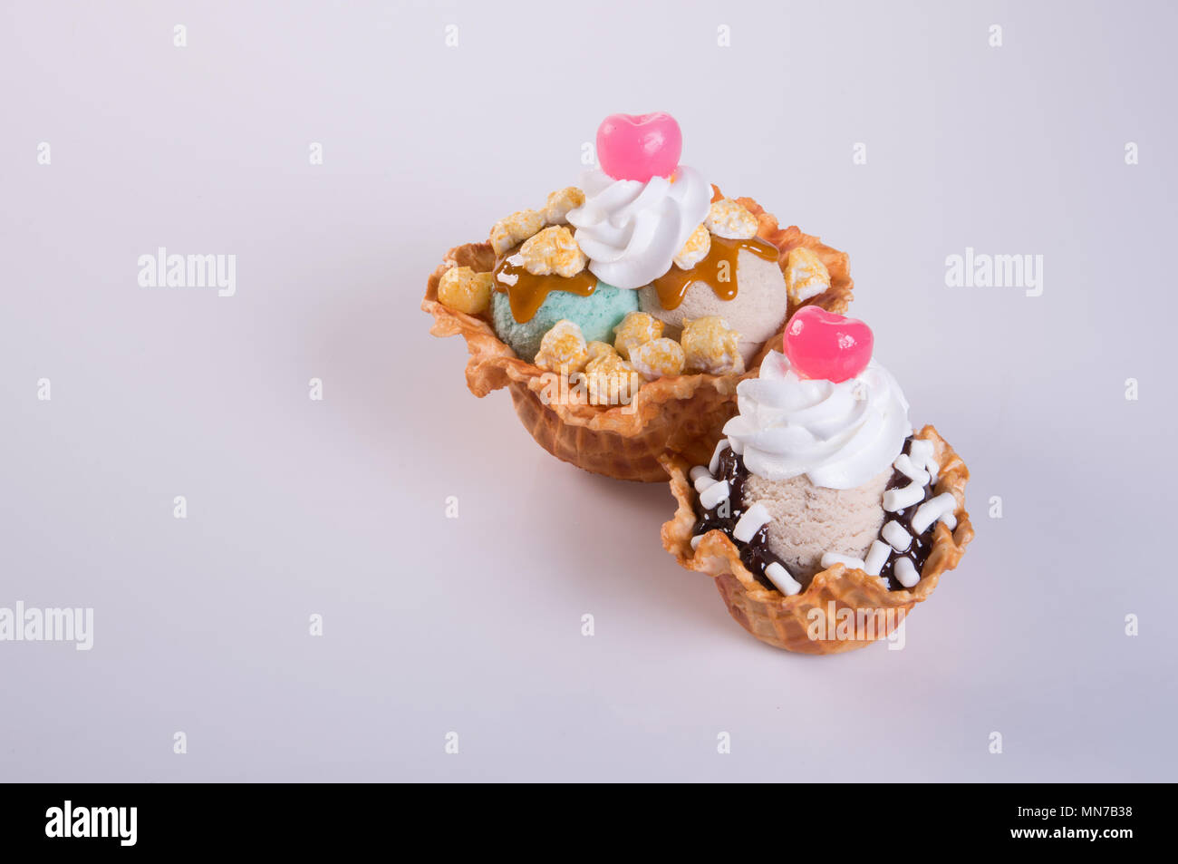 ice cream scoop or mixed ice cream scoops ice cream on background Stock ...